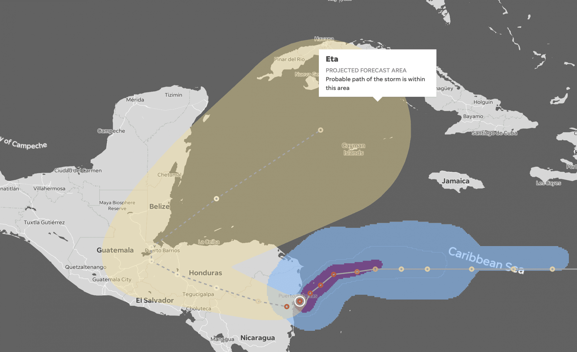 Hurricane Eta Belts Nicaragua; May Impact Belize as Tropical Depression