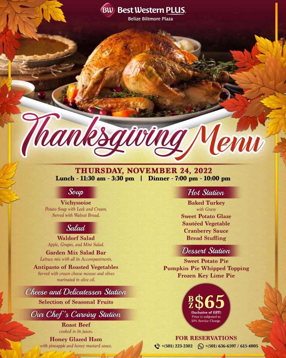 Celebrate Thanksgiving in Belize with a Special Festive Feast